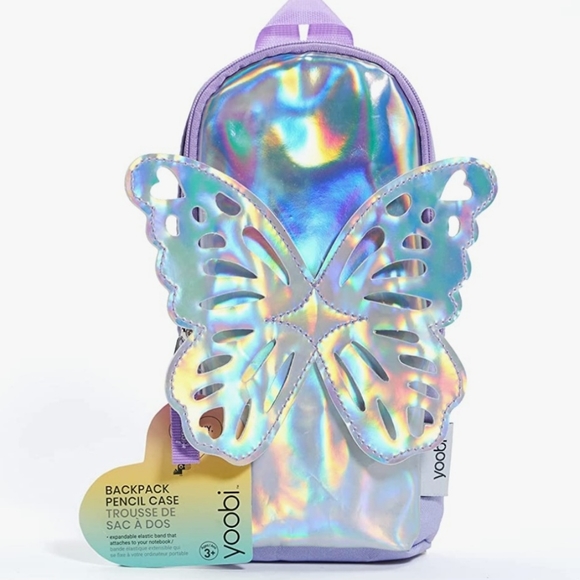 Yoobi | Accessories | Yoobi Backpack Pencil Case Holographic Butterfly ...